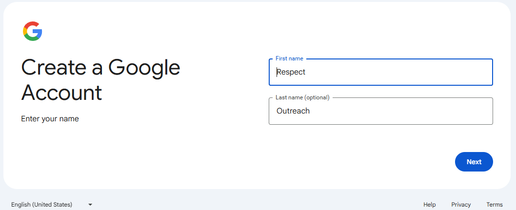 Setting Up Gmail – Respect Canada