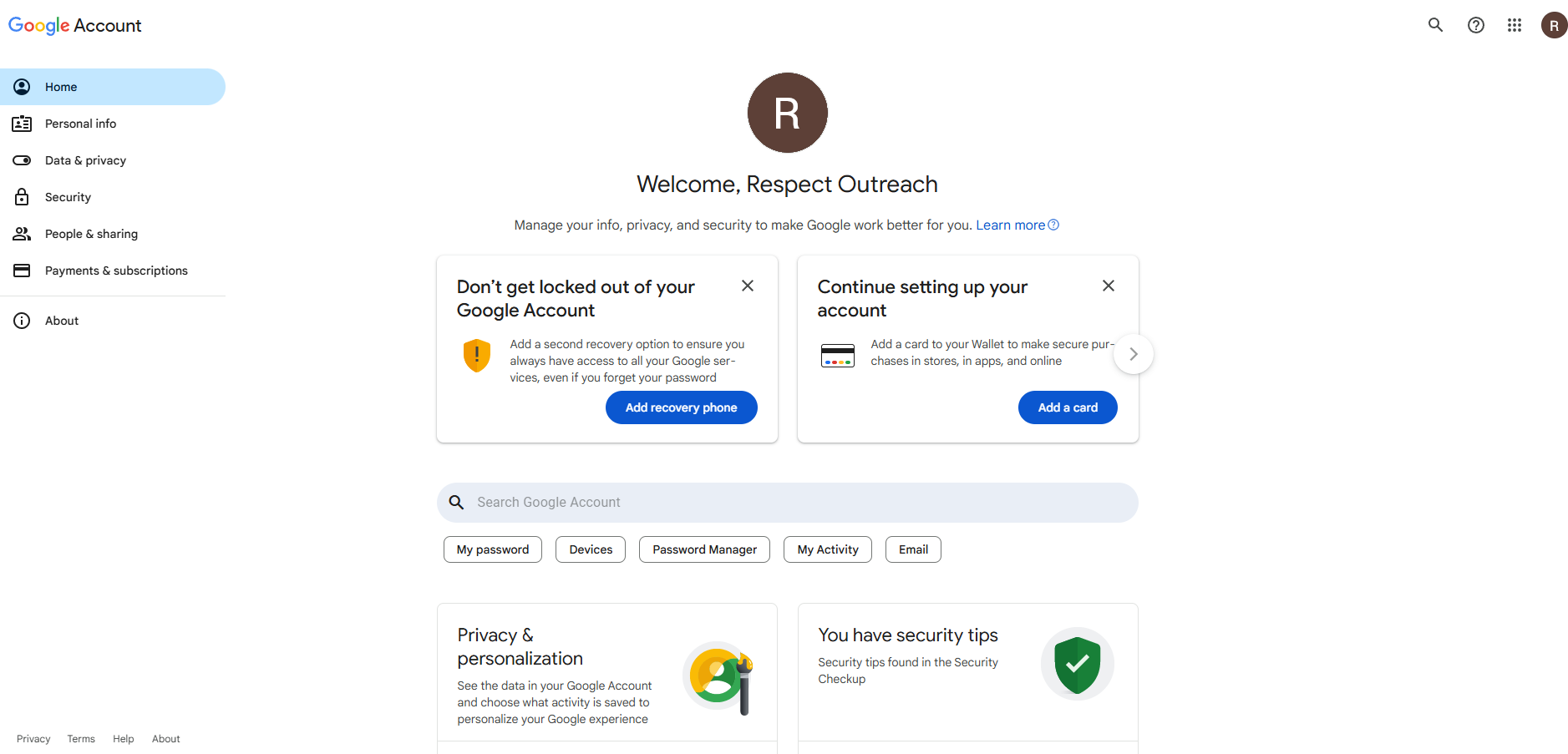 Setting Up Gmail – Respect Canada